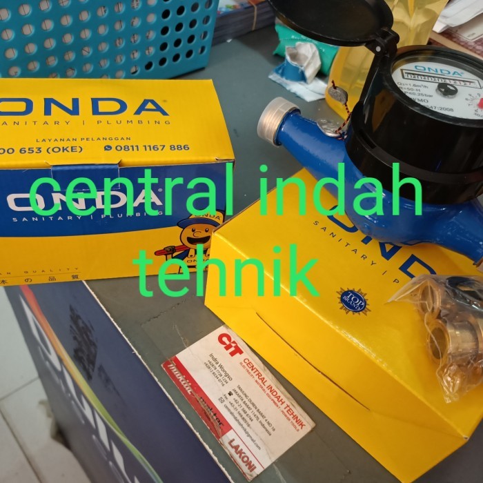 Jual Ready METERAN AIR WATER METER ONDA BRASS 1/2" watermeter | Shopee ...