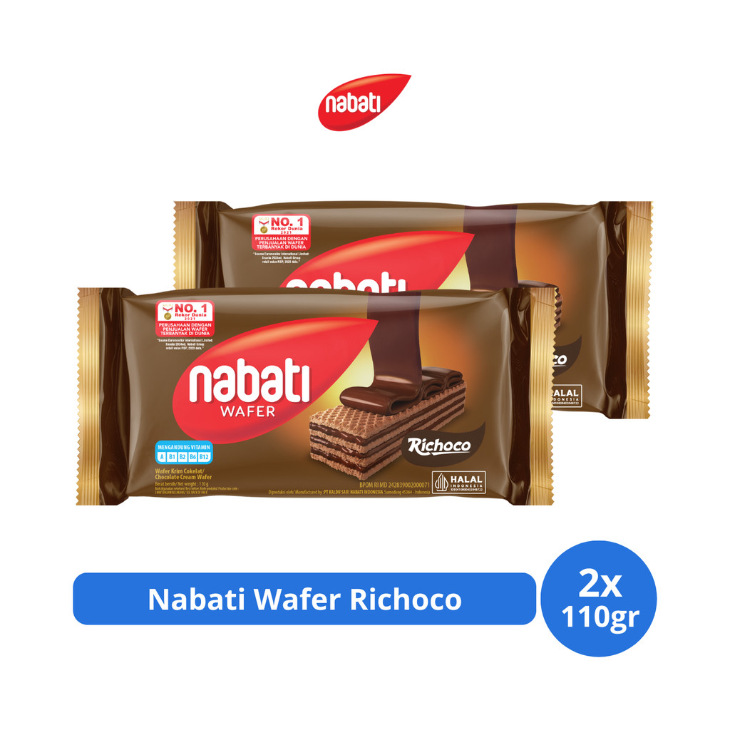Jual Nabati Wafer Richoco 110gr x 2 pcs | Shopee Indonesia