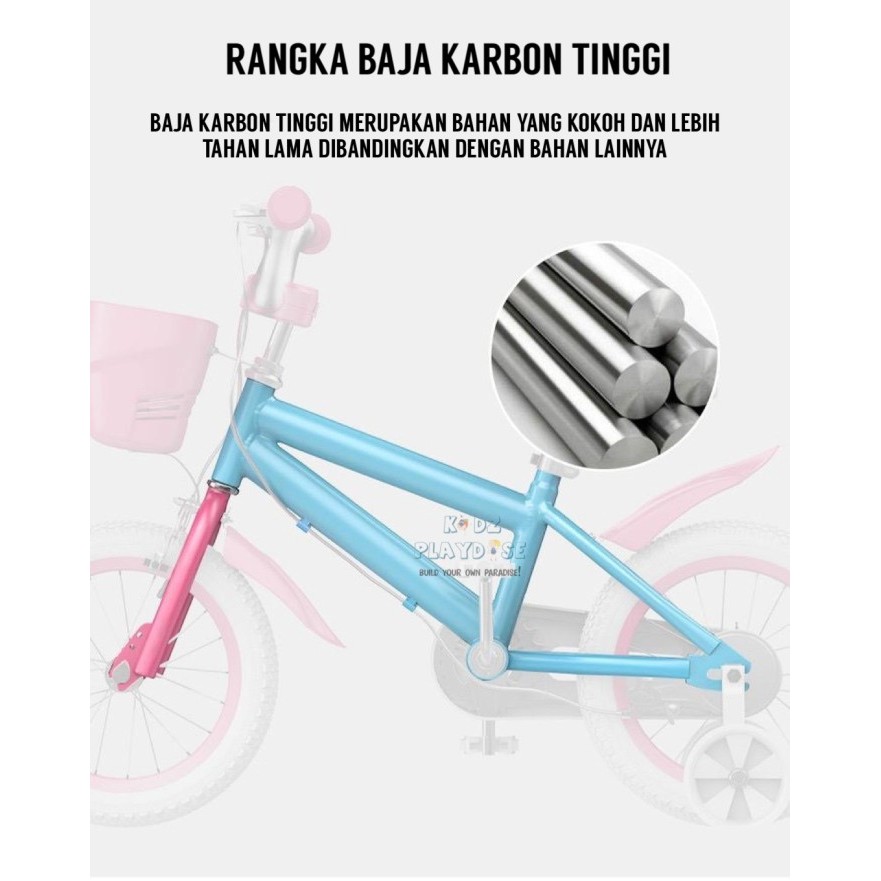 Jual Sepeda Anak Phoenix Pink Biru 16 Dan 18 Inch | Shopee Indonesia