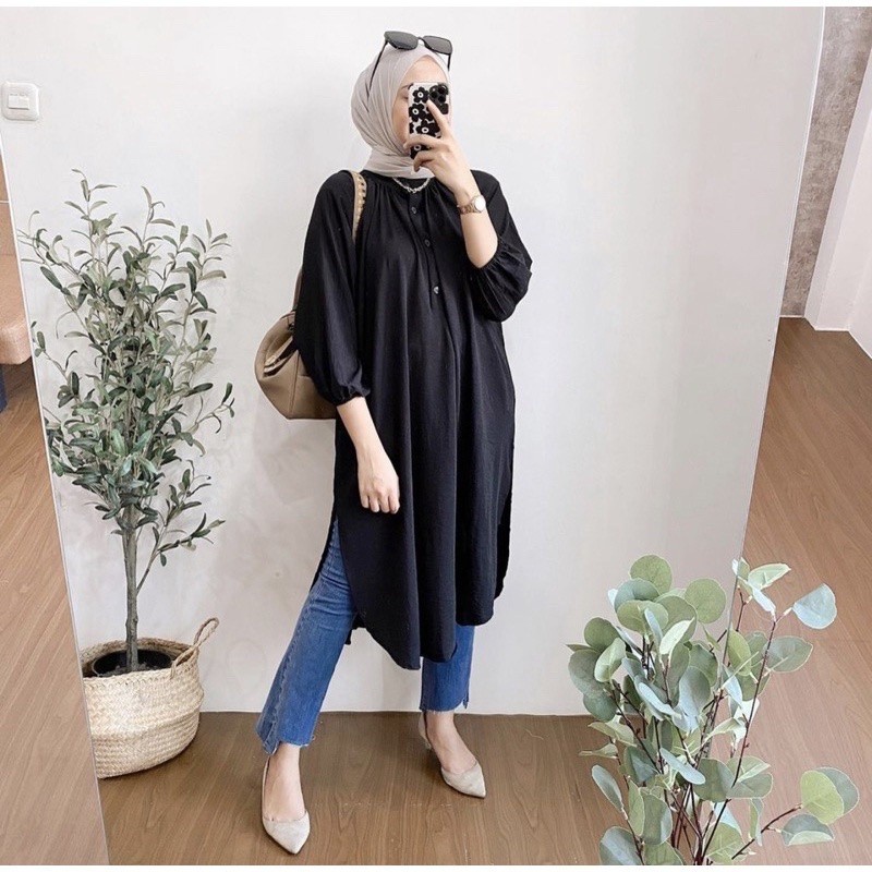 Jual Runik Tunikk Fashion Korea Thunik Import Premium Baju Rumik Wsnita ...