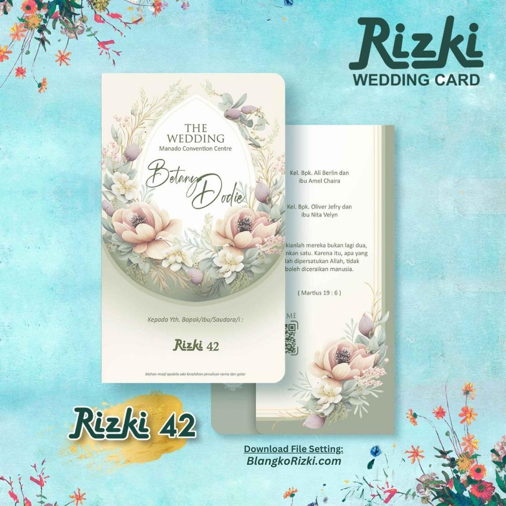 Jual Blangko Undangan merk RIZKI 42 FREE Katalog dan File Setting ...