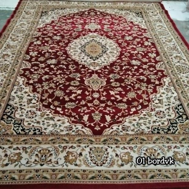 Jual karpet alas lantai import merah iran permadani branded aas ruangan ...