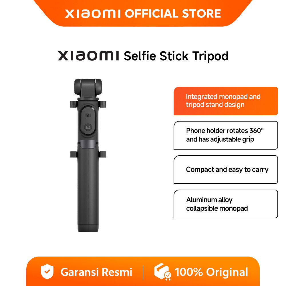 Jual Xiaomi Selfie Stick Tripod | Integrated monopad and tripod | Phone ...