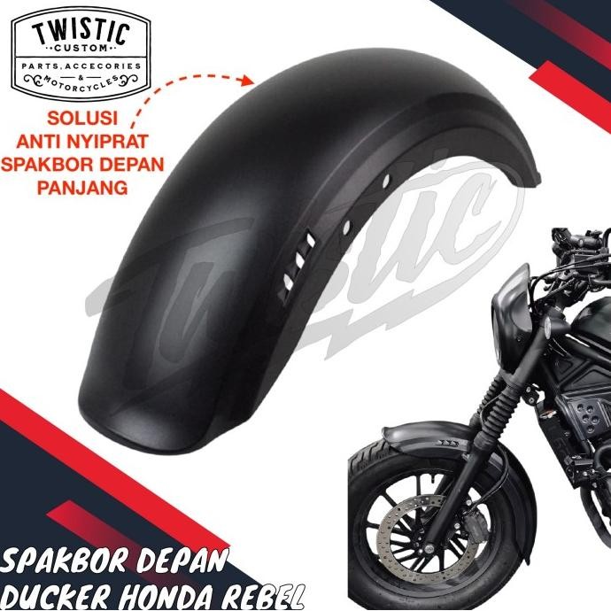 Jual Spakbor Depan Fender Depan Ducker Anti Nyiprat Motor Honda Rebel ...
