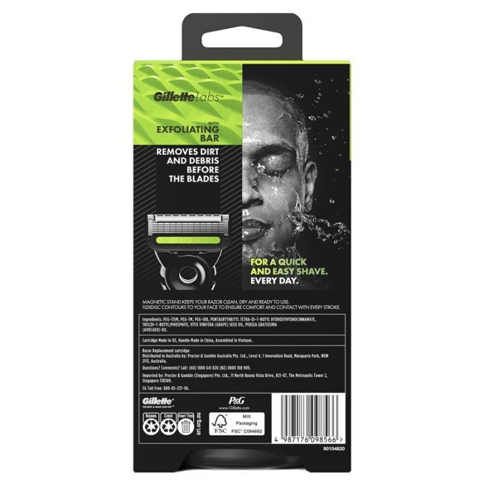 Jual Gillette Labs Exfoliating Razor With Magnetic Stand Pisau Cukur ...