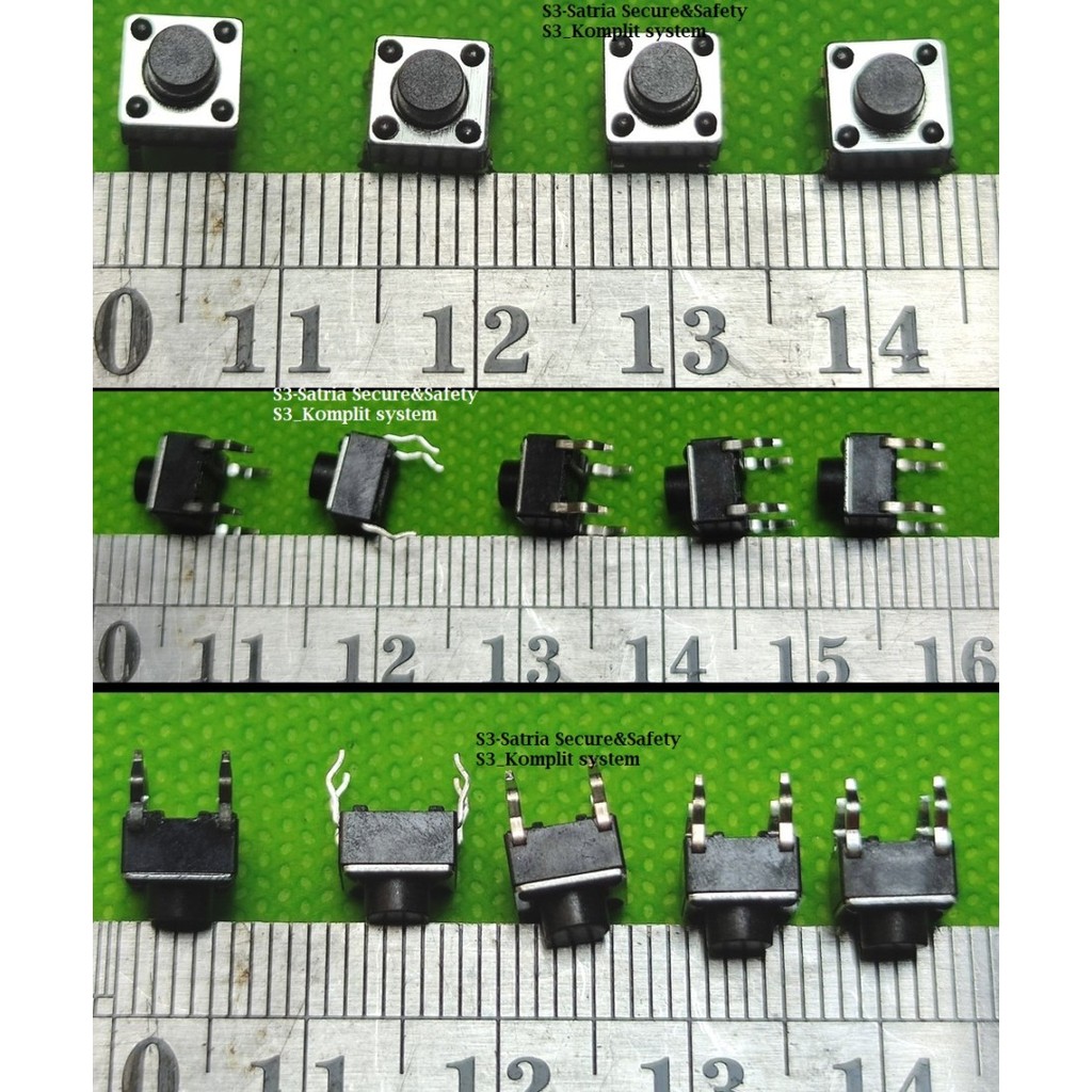 Jual Tombol Switch Micro On Off PCB Tact 4 Pin kaki saklar push Tactile ...