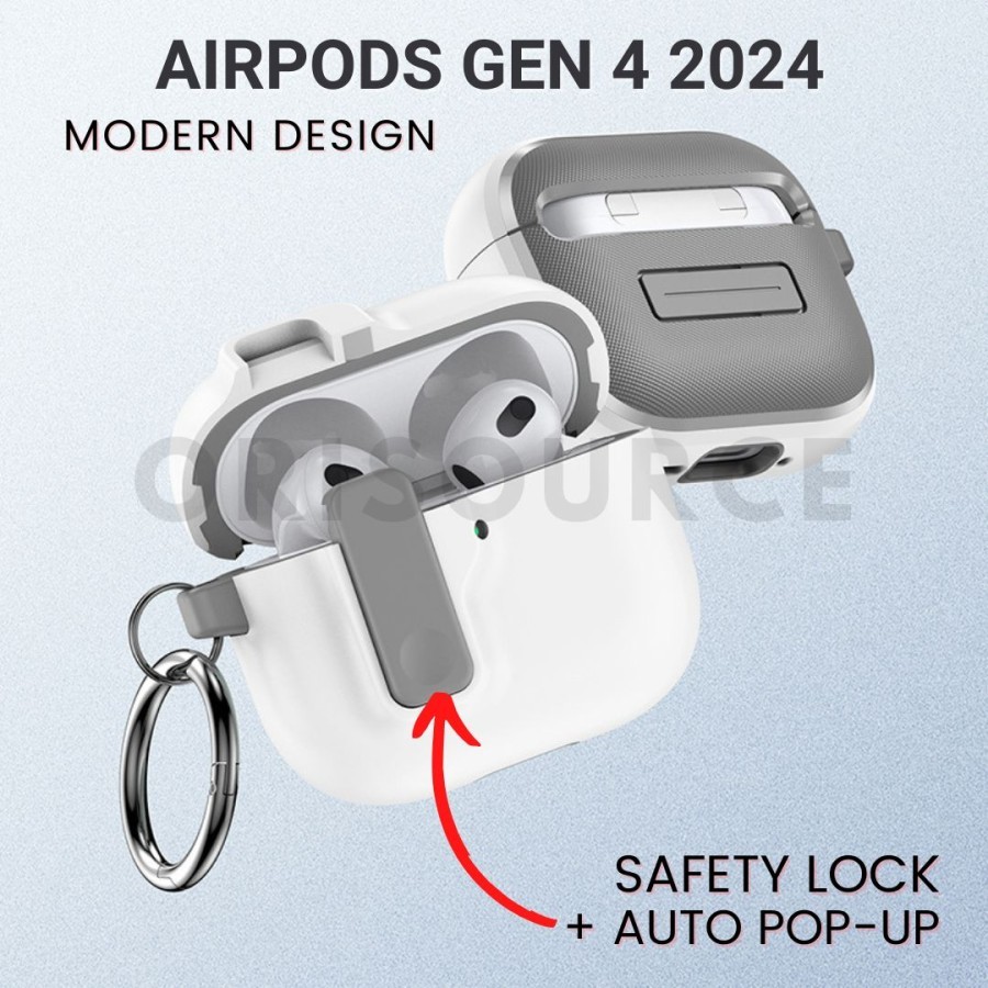 Jual Casing AirPods Gen 4 Gen4 4th Generation Case Modern Design Safety ...