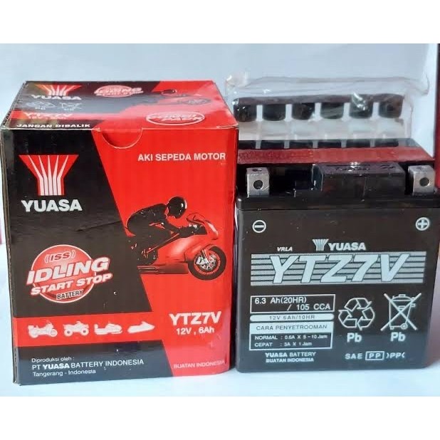 Jual Aki Yuasa Ytz7V (Aki Motor Nmax) | Shopee Indonesia