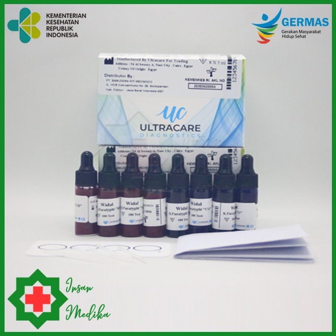 Jual Reagen Widal Salmonella Kit 8X5Ml Ultracare (Izin Edar Akl ...