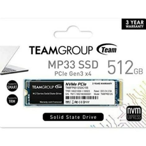 Jual Team Group Mp33 512Gb Nvme Ssd For Laptop Pc - Ssd !! Ready ...