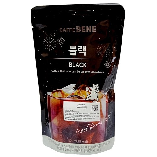 Jual S12789 MINUMAN KOPI CAFFE BENE BLACK COFFEE 190ML POUCH MAJU BERSAMA (20250430) | Shopee ...