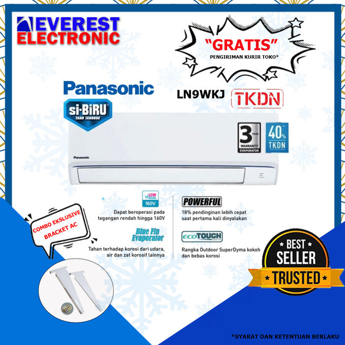 Jual AC PANASONIC SI BIRU LN9WKJ LN 9 WKJR32 1PK | Shopee Indonesia