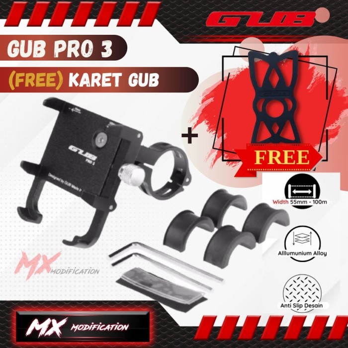 Jual HARGA DISC - Holder HP GPS untuk Sepeda dan Motor GUB Pro 3 ...