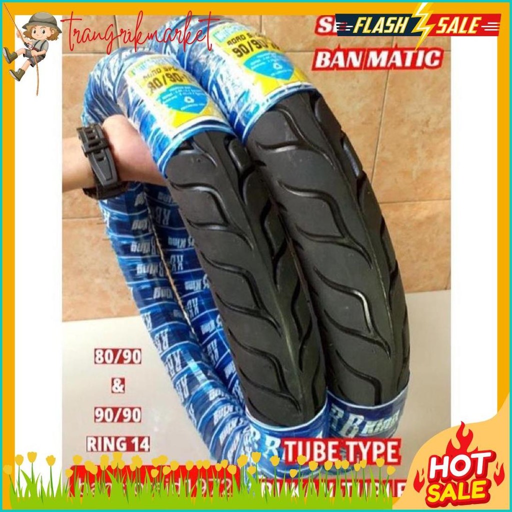 Jual Paket Depan Belakang Ban Metik Motif Flemo Ukuran Bisa Pilih 80/90 ...