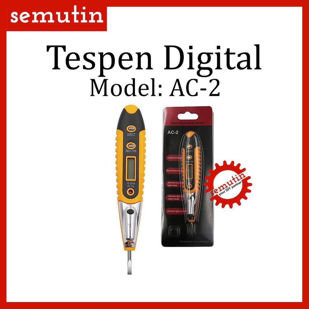 Jual Digital Tespen AC-2 AC-DC 12-250V AI14 SM / Test Pen Testpen ...