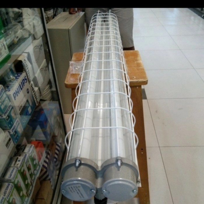 Jual Kap Lampu TL Flourescent ExplosionProof 2x18Watt 220V Pendant Light TL | Shopee Indonesia