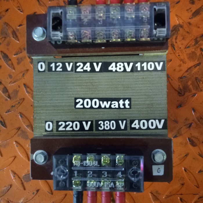 Jual Trafo Step Down/Up AC 220V-380V-400V to 12V-24V-48V-110V 200VA / 200W | Shopee Indonesia