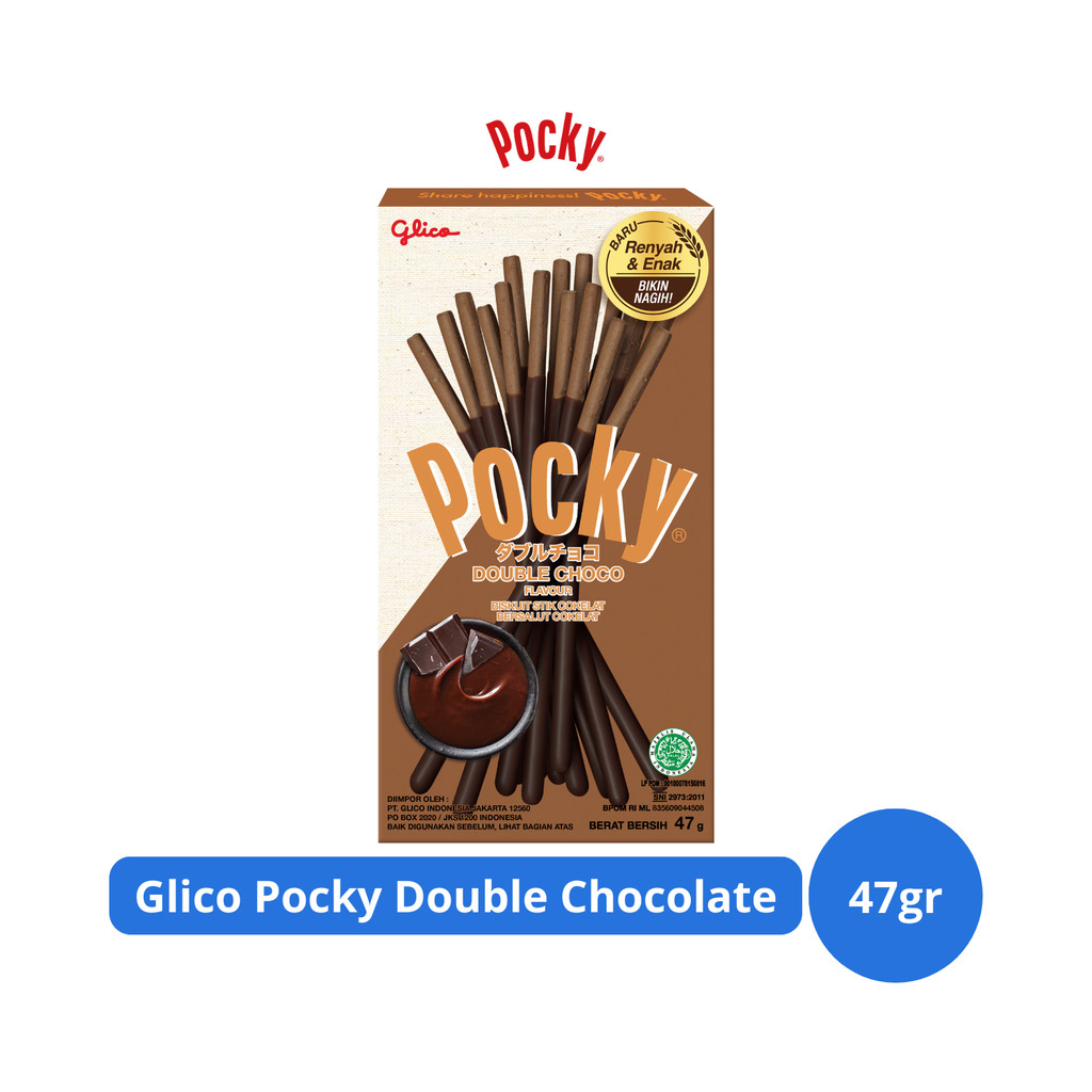 Jual Glico Pocky Double Chocolate 47gr | Shopee Indonesia