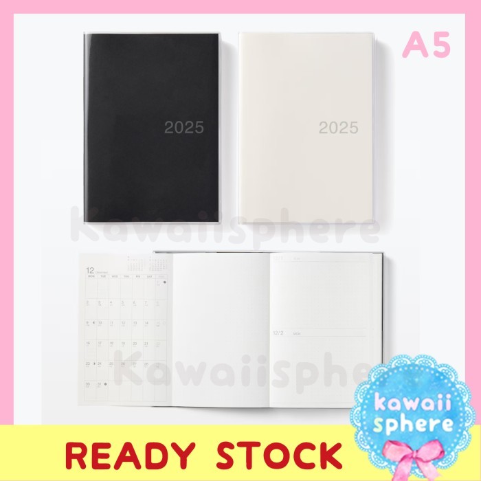 Jual MUJI 2025 Planner At-a-glance schedule book, monthly/daily ...