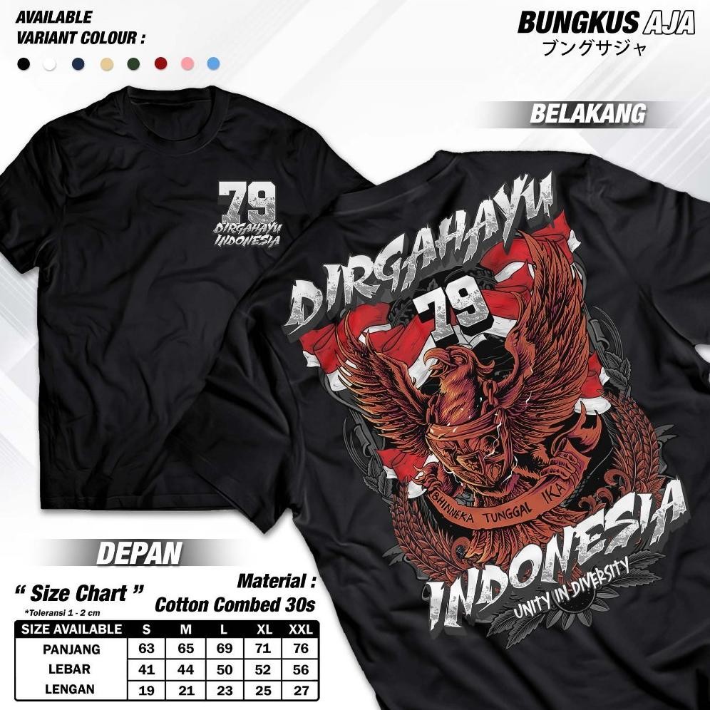 Jual Kaos Hut Ri 79 Burung Garuda Dirgahayu Indonesia Baju Panitia Seragam Agustusan 17 Agustus ...