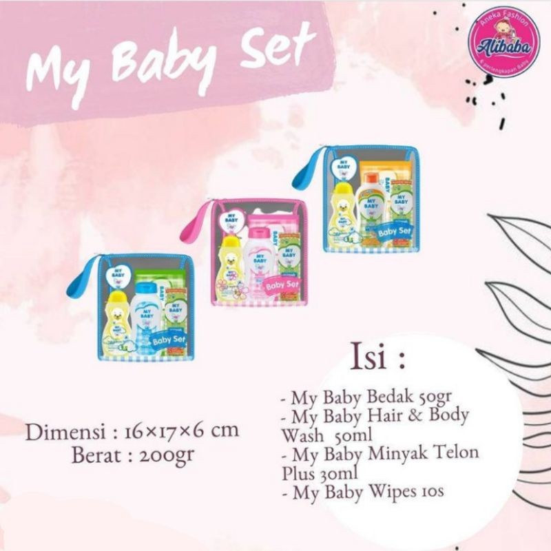 Jual My Baby Set Gift Set Kecil Sabun Sampoo Bedak Bayi | Shopee Indonesia