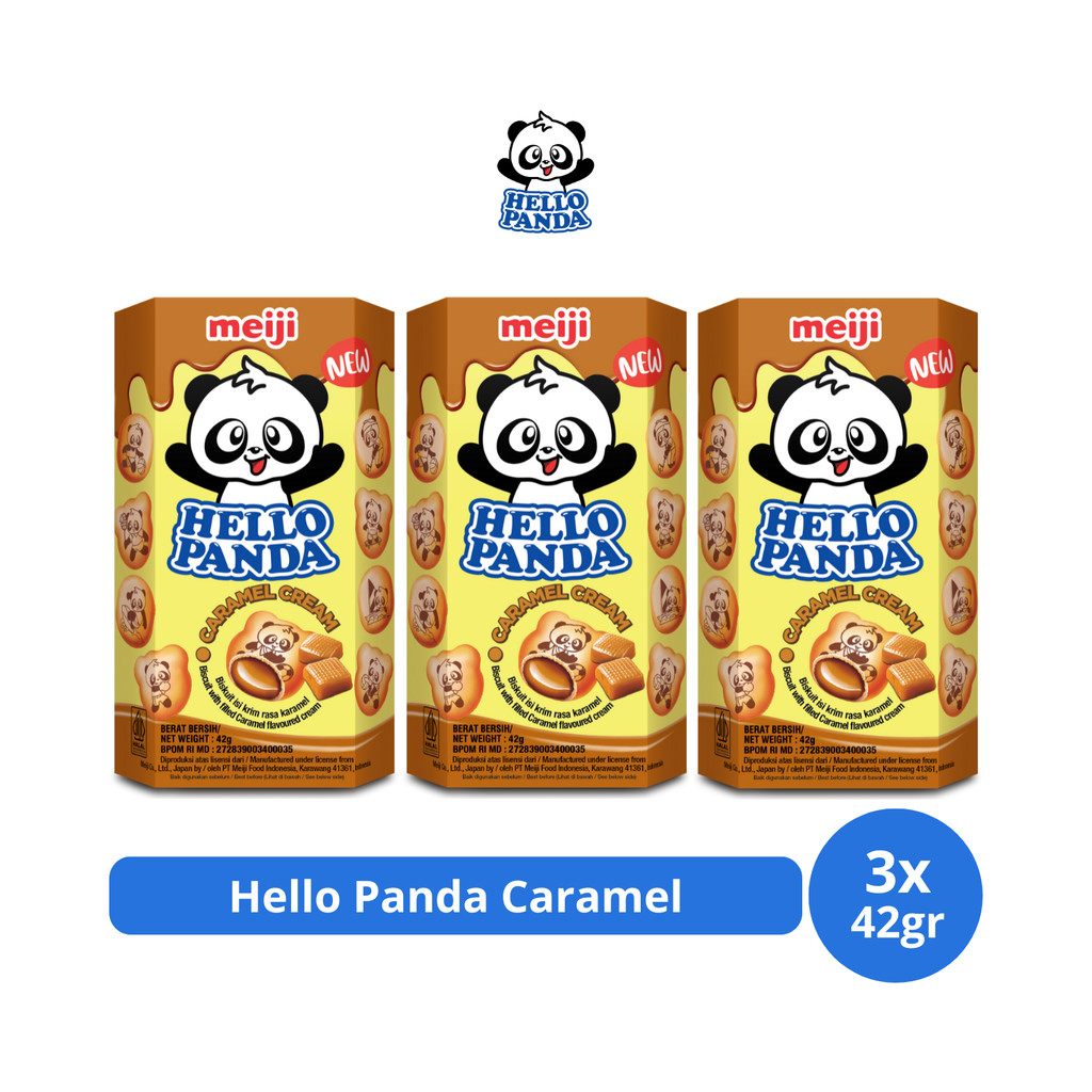 Jual Hello Panda Caramel 42gr x 3 pcs | Shopee Indonesia