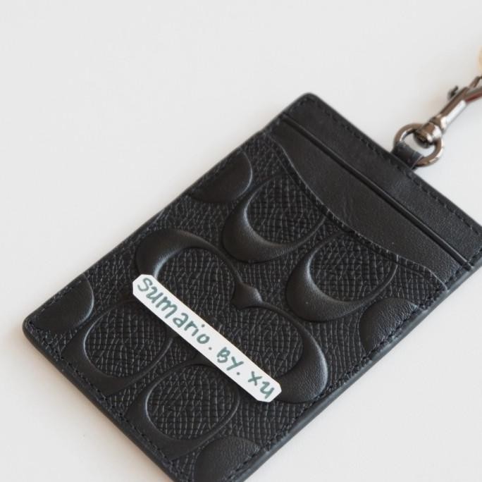 Jual NEW NAMETAG NAME TAG CARD HOLDER KARTU NAMA KANTOR COACH KULIT ...