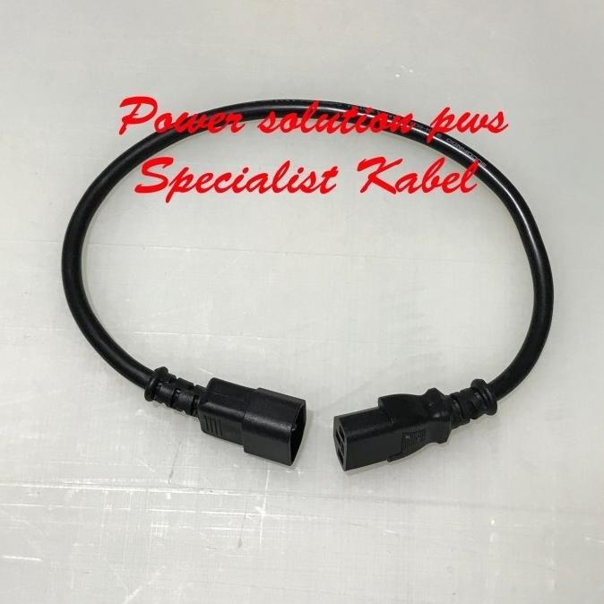 Jual Kabel power Output UPS PDU ke psu server pendek cable C13 C14 1.5mm 60 CM / 60Cm Kabel ...