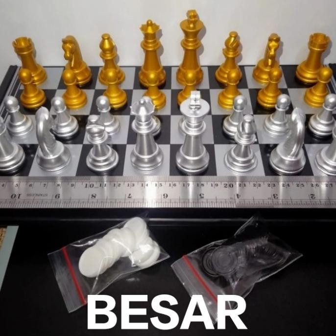 Jual Catur Magnet Gold Silver / Chess Folding Magnetic | Shopee Indonesia