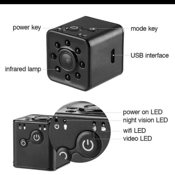 Jual Spy Cam Camera Pengintai Sq13 Mini Dv Wifi Sport Action Camera ...