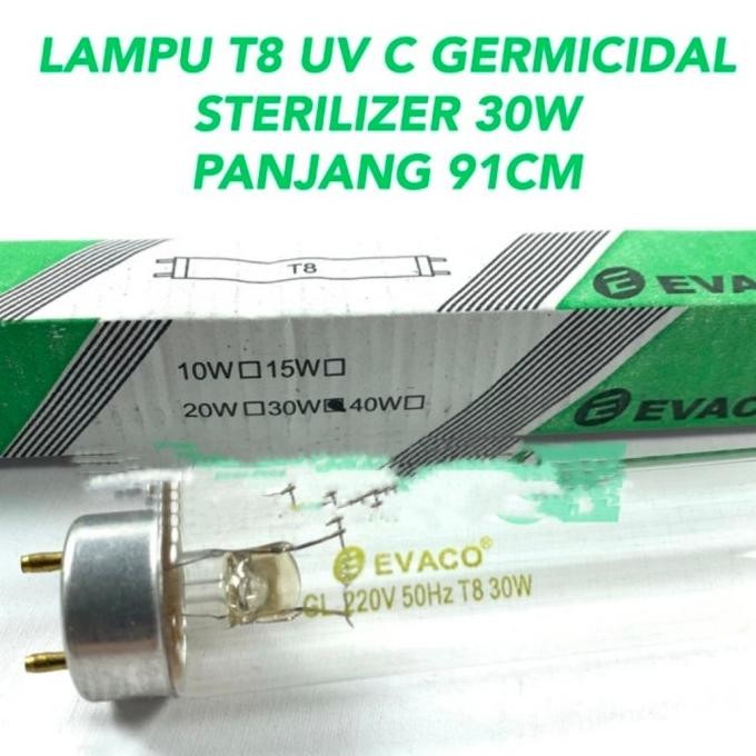 Jual TERBARU - lampu UV UVC germicidal sterilizer T8 30watt 90cm filter air kuman | Shopee Indonesia