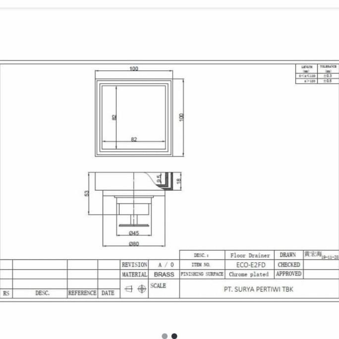 Jual Smart Drain / Deluxe Floor Drain Eco E2Fd Dari Toto !! Ready | Shopee Indonesia