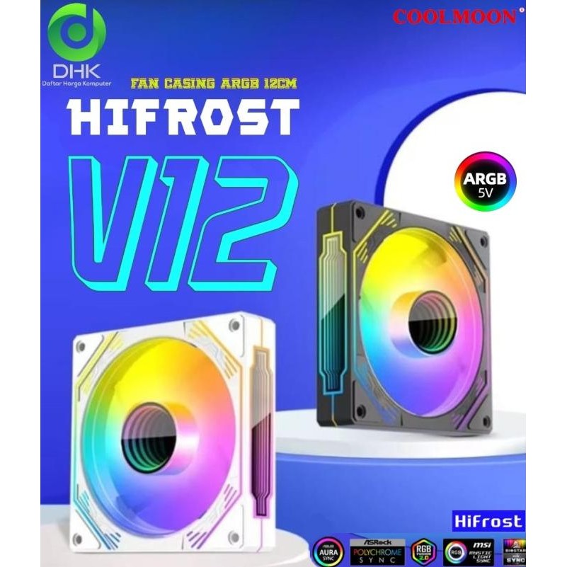 Jual Coolmoon Fan Casing Hifrost V12 Argb Pwm 12Cm | Shopee Indonesia