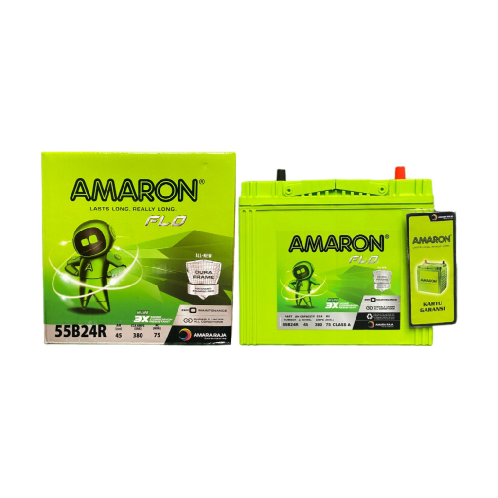 Jual Amaron Hi Life Flo Aki Kering Mobil Suzuki Escudo Lama NS60 / 55B24R - 12V / 45Ah | Shopee ...