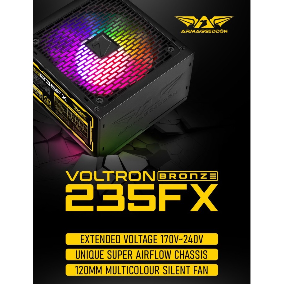 Jual Power Supply PC Rakitan Armaggeddon Voltron Bronze 235 FX | Shopee Indonesia