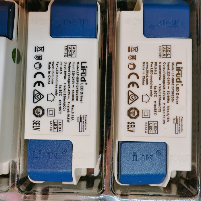 Jual Lifud power supply/trafo/Ballast driver trafo for led 250 ma ...
