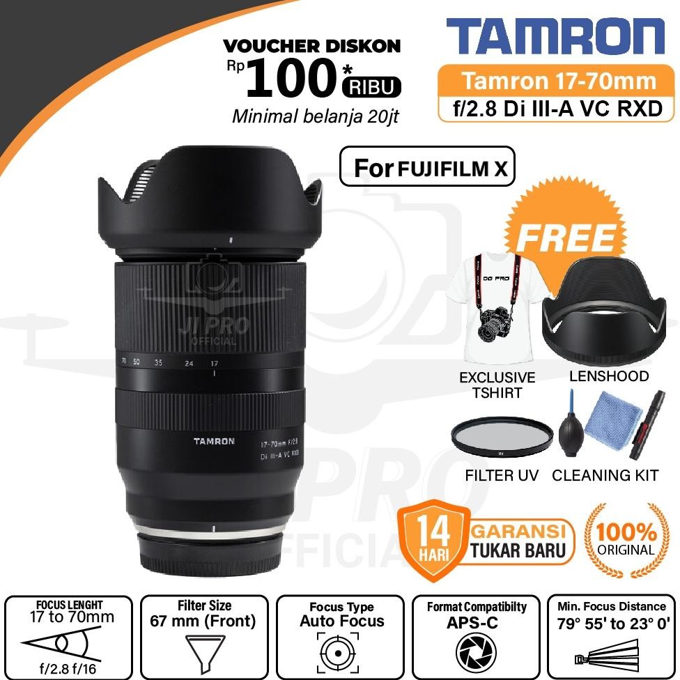 Jual Kons Tamron 17-70Mm F2.8 For Fujifilm X Di Iii-A Vc Rxd Fuji 17-70 Mm | Shopee Indonesia