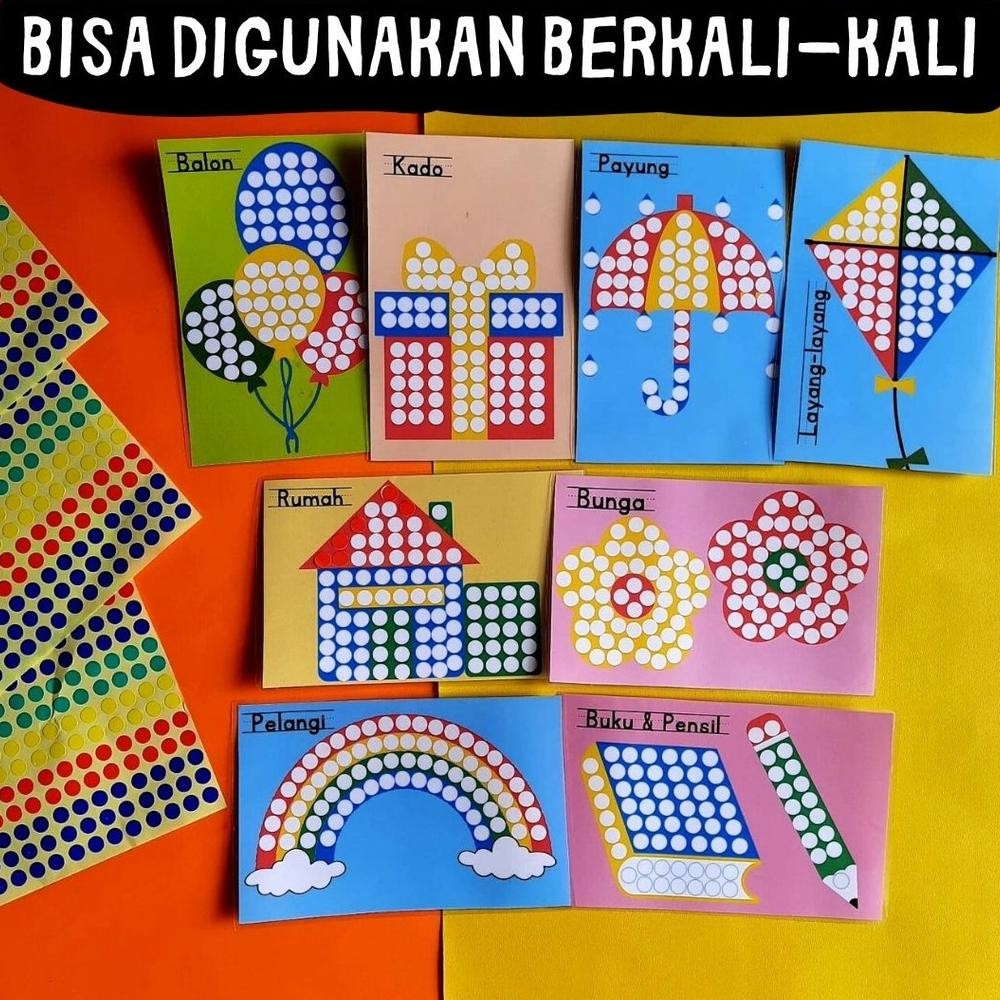 Jual PAKET DOT STICKER WORKSHEET Mainan Belajar Aktivitas Anak Mainan ...