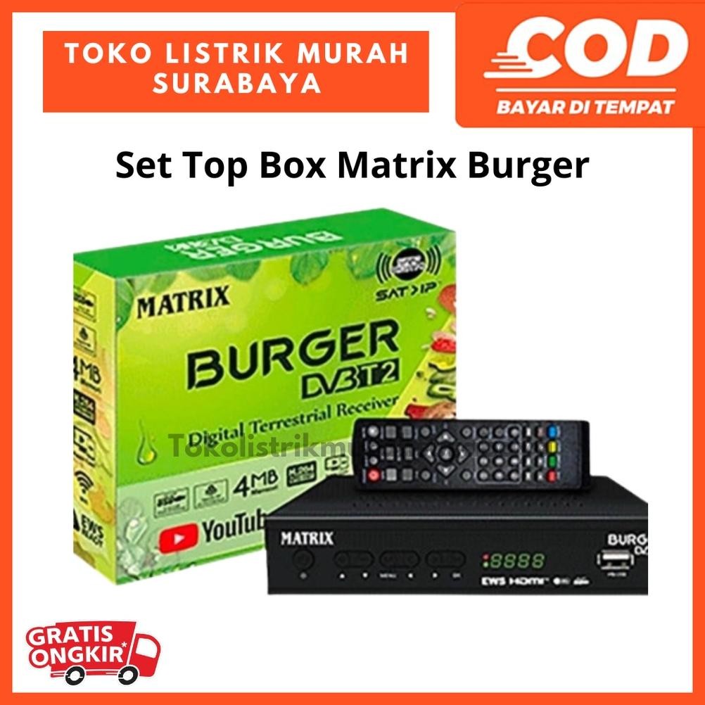 Jual (DISKON PRABOTAN) SET TOP BOX MURAH// STB BURGER HIJAU// STB APPLE ...