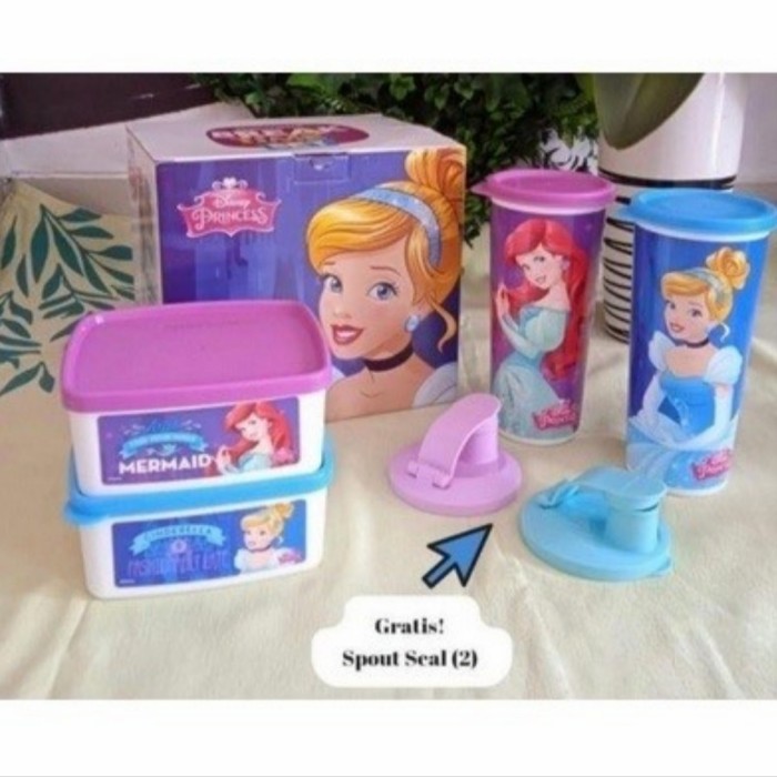 Jual Tupperware princess break set kotak makan anak | Shopee Indonesia