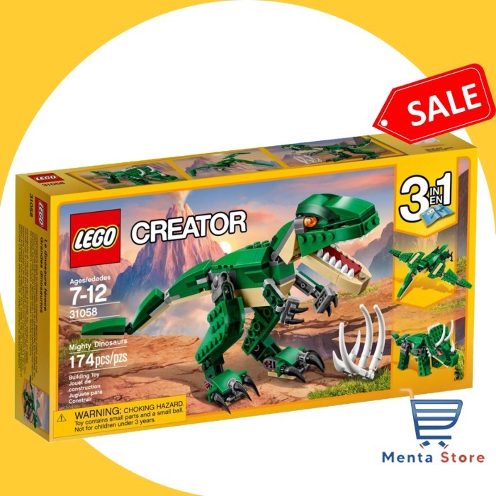 Jual Ready LEGO Creator 31058 Mighty Dinosaurs T Rex 3 in 1 Model Build ...