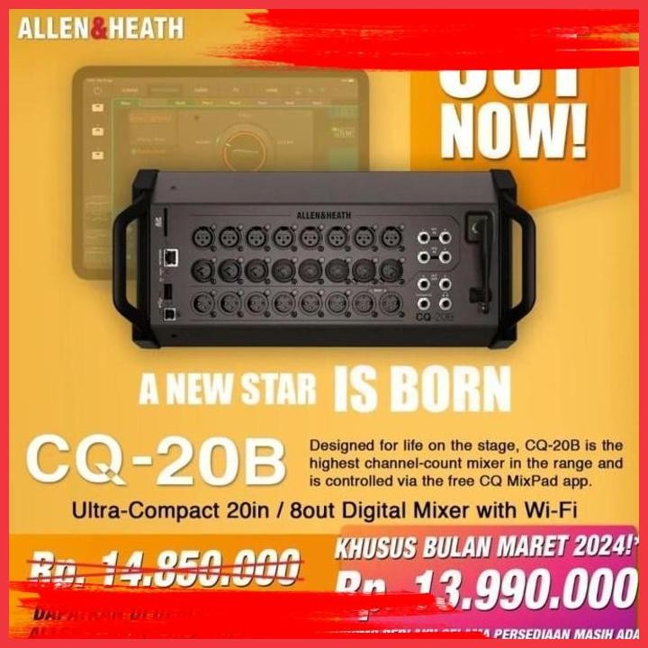 Jual (SOU) ALLEN & HEATH CQ-20B 20-CHANNEL RACKMOUNTED DIGITAL MIXER | Shopee Indonesia