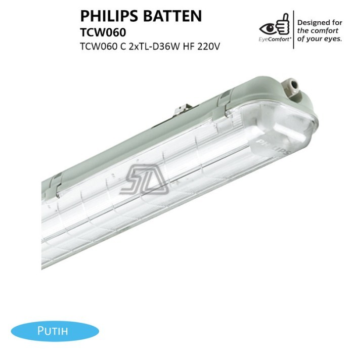 Jual PHILIPS Kap lampu Weatherproof TCW060 C 2xTL-D36W HF 220V | Shopee ...