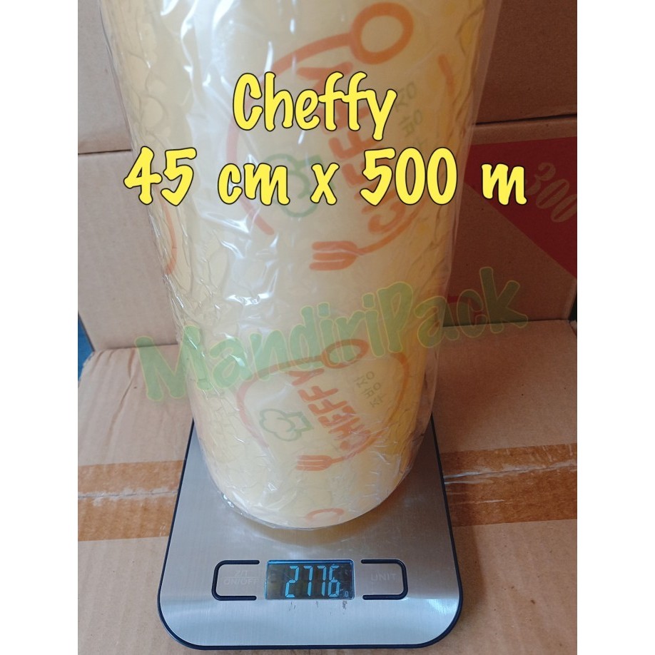 Jual Plastik Wraping / Wrapping Cheffy 45 cm x 500 m Food Grade isi 6 Rol | Shopee Indonesia