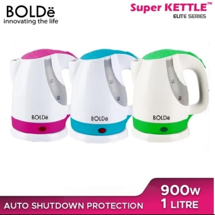 Jual BOLDE : SUPER KETTLE ELITE TEKO LISTRIK 1 LITER 900 WATT | Shopee ...