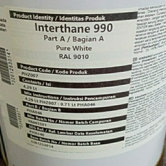 Jual International Paint - Interthane 990 RAL 9010 (Pure White ...