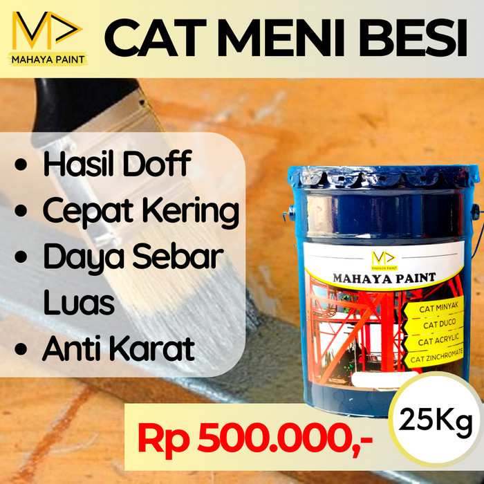 Jual Cat Meni Besi 25Kg Mahaya Paint / Cat Minyak Meni Besi Anti Karat ...