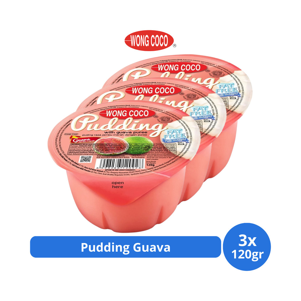 Jual Wong Coco Pudding Guava 120gr x 3 pcs | Shopee Indonesia