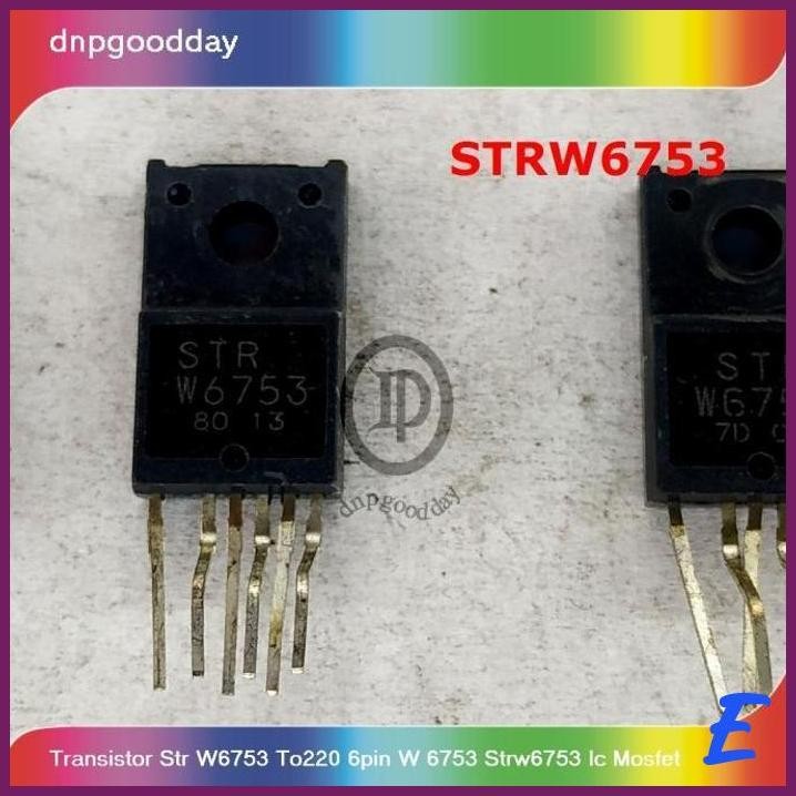 Jual | DPD | TRANSISTOR STR W6753 TO220 6PIN W 6753 STRW6753 IC MOSFET ...