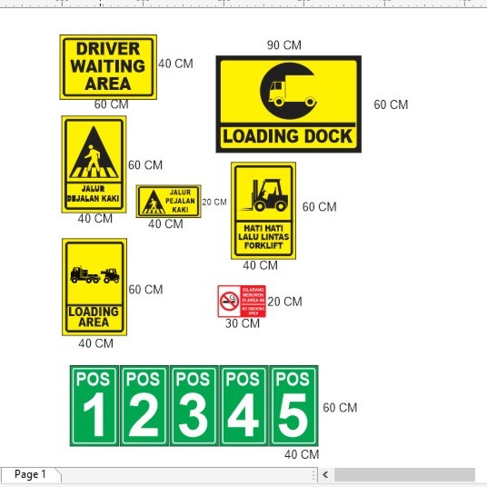 Jual sign rambu ukuran custom plat almunium | Shopee Indonesia